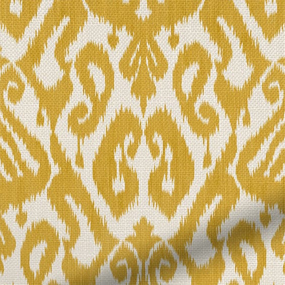 Rullgardin Ikat Damask Deep Ochre