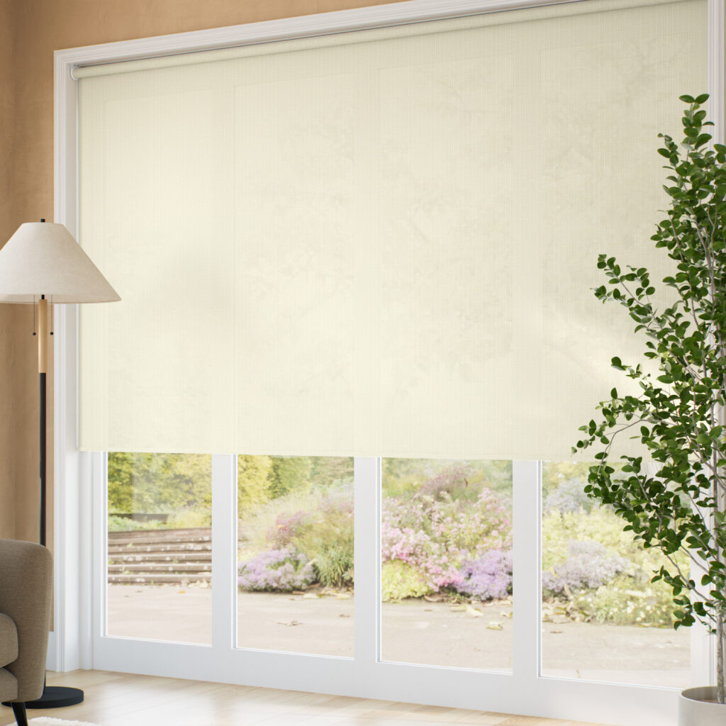 Rullgardin Japandi Stil Woven Light Oak